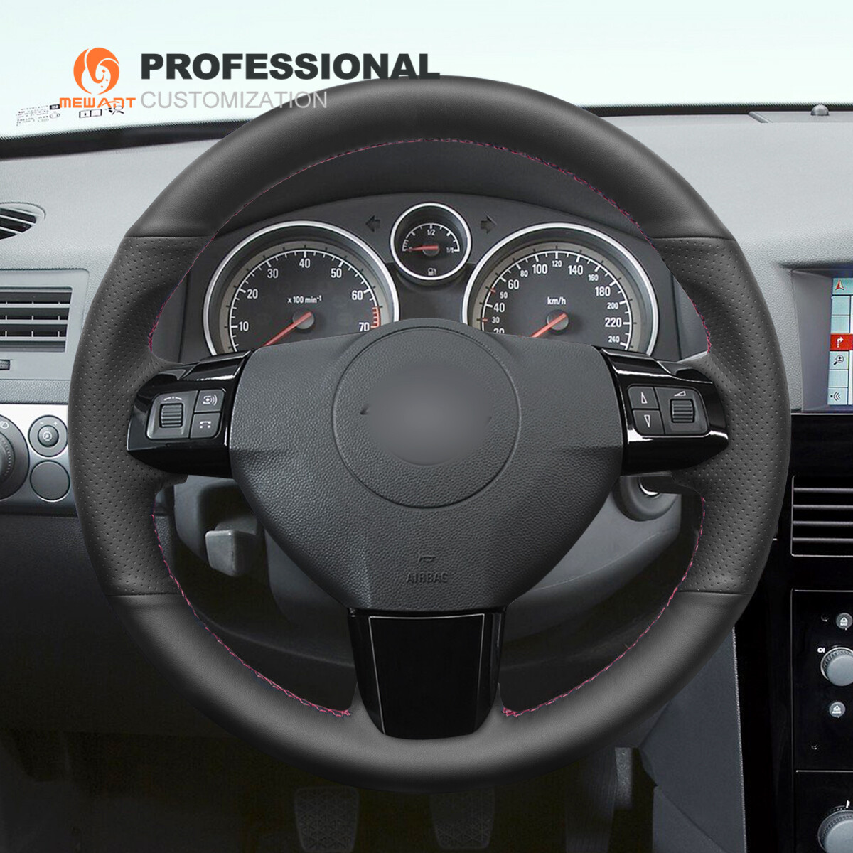 Custom Genuine Leather Car Steering Wheel Cover Wrap for Holden Astra ...