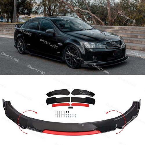 For Holden Commodore VE VF VY VZ V8 VX SS Front Bumper Red Lip Splitter ...