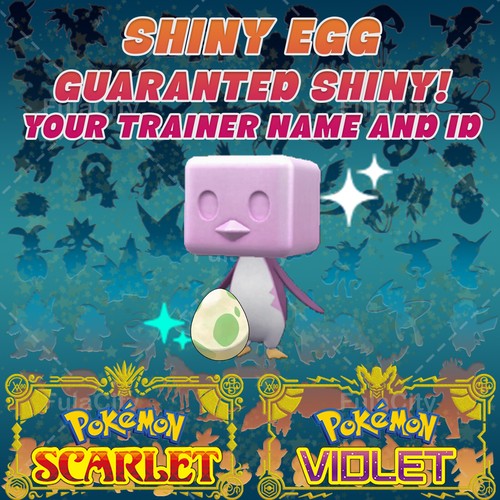 EISCUE POKEMON SCARLET VIOLET SHINY EGG 6 IV CUSTOM AVAILABLE | eBay
