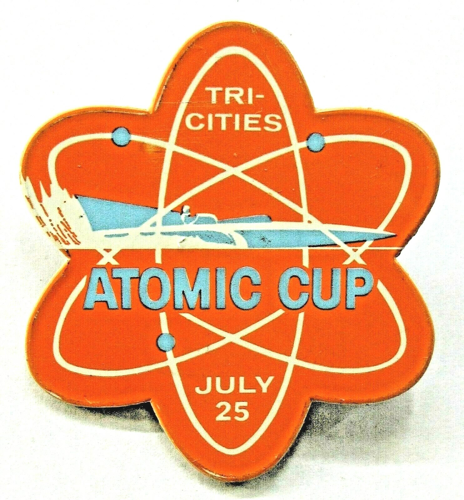 1971 ATOMIC CUP Neutron figural Hydroplane boat pinback ^ | eBay