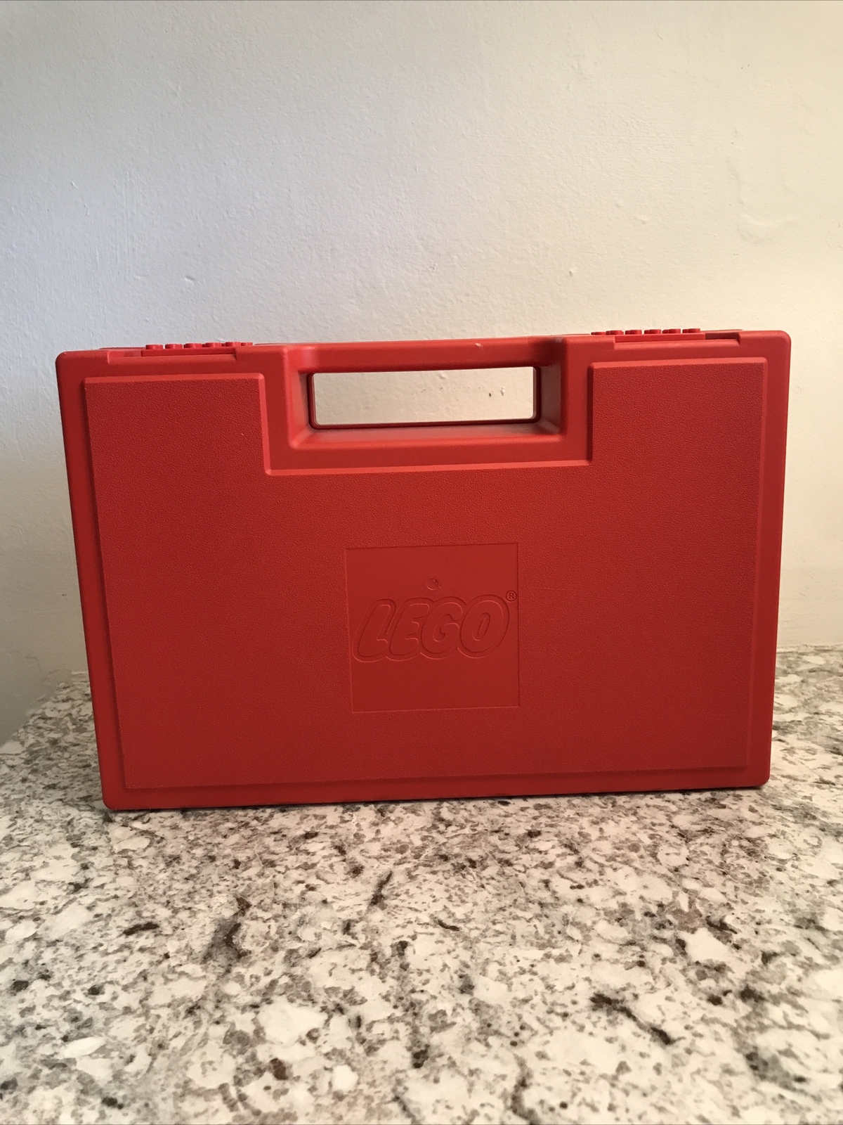 VTG 1985 Lego Red Storage Travel Carrying Case Lego Brick Closure 4960/ ...