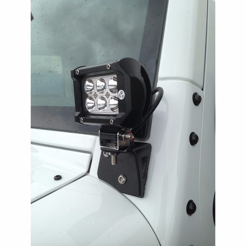 A-Pillar LED Pod Light Mount Brackets for Jeep Wrangler | eBay