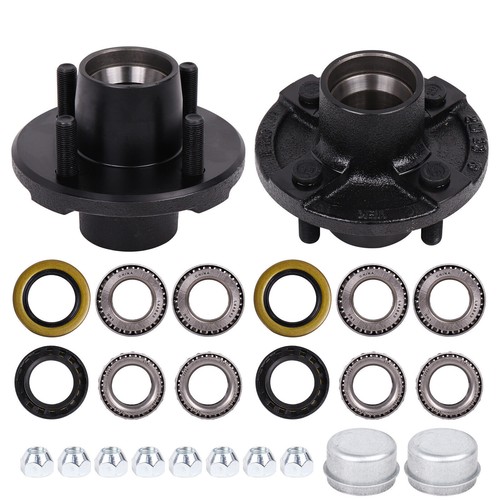 Trailer Idler Hub Kits 4 on 4 for 2000 lbs Axle 1-1/16”Lug Trailer Hub ...