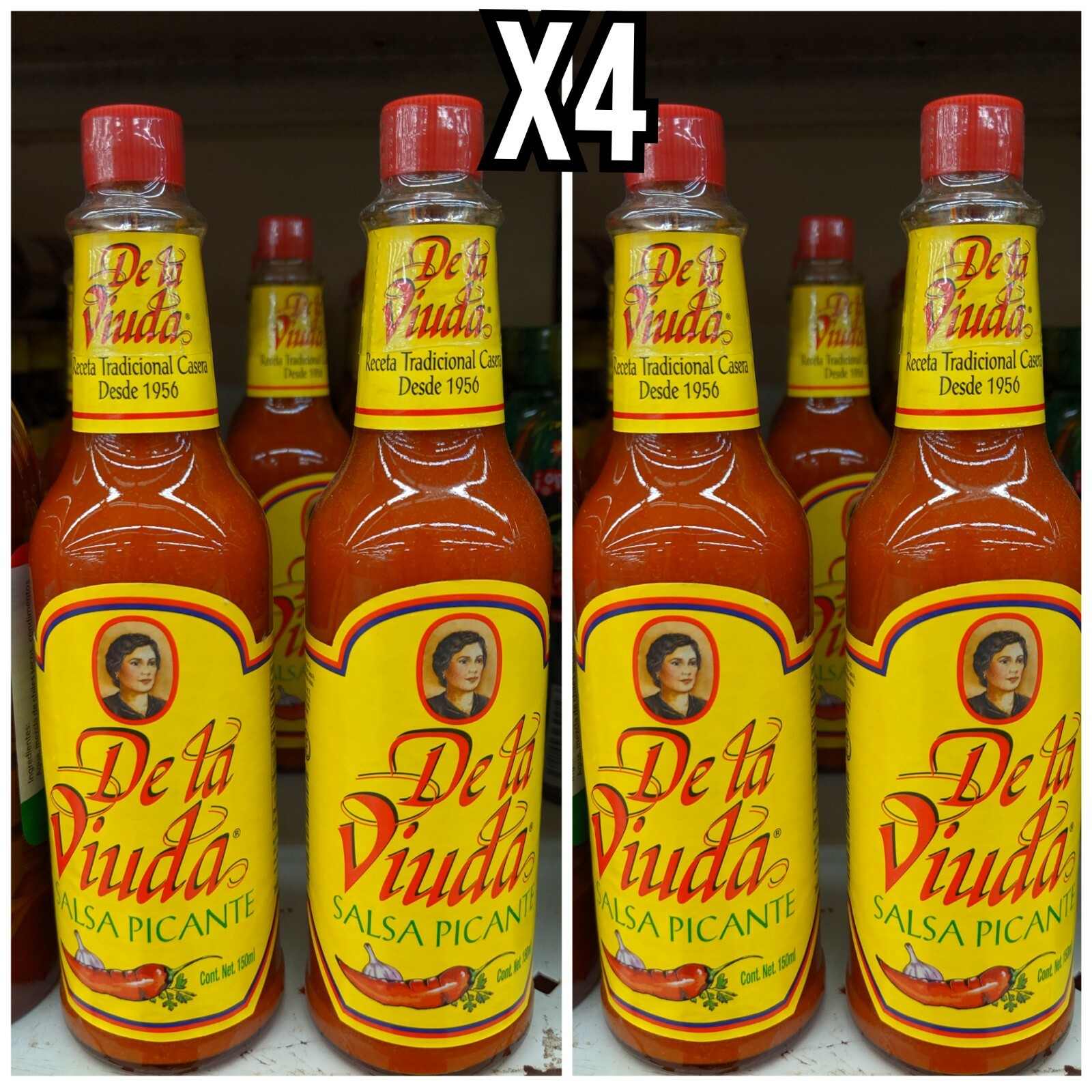 X4 DE LA VIUDA Salsa Picante Mexicana 5 oz c/u (Paquete de 4) | eBay