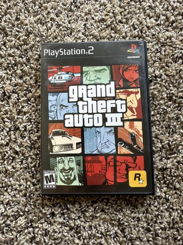 Grand Theft Auto III GTA 3 PS2 PlayStation 2 Complete CIB with Map ...