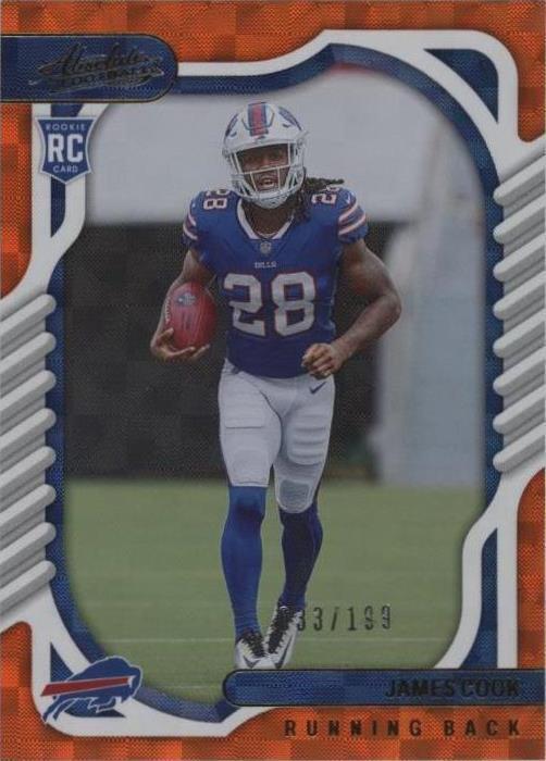 2022 Panini Absolute - Rookies James Cook #115 Orange Mosaic /199 (RC ...