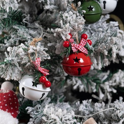 18 Pcs Christmas Bells, Jingle Bells for Christmas Holiday Decoration ...