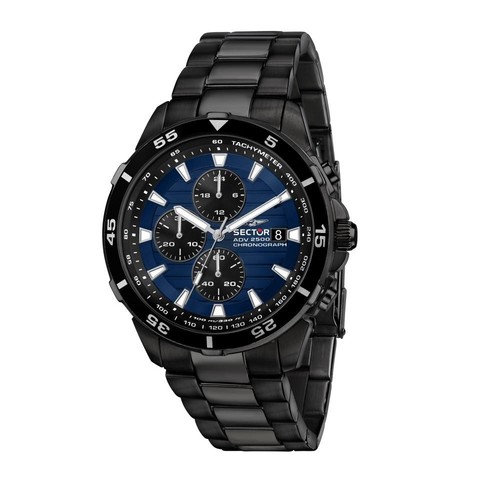 SECTOR ADV 2500 Men's Chrono Watch Steel Black / Blue R3273643001 | eBay