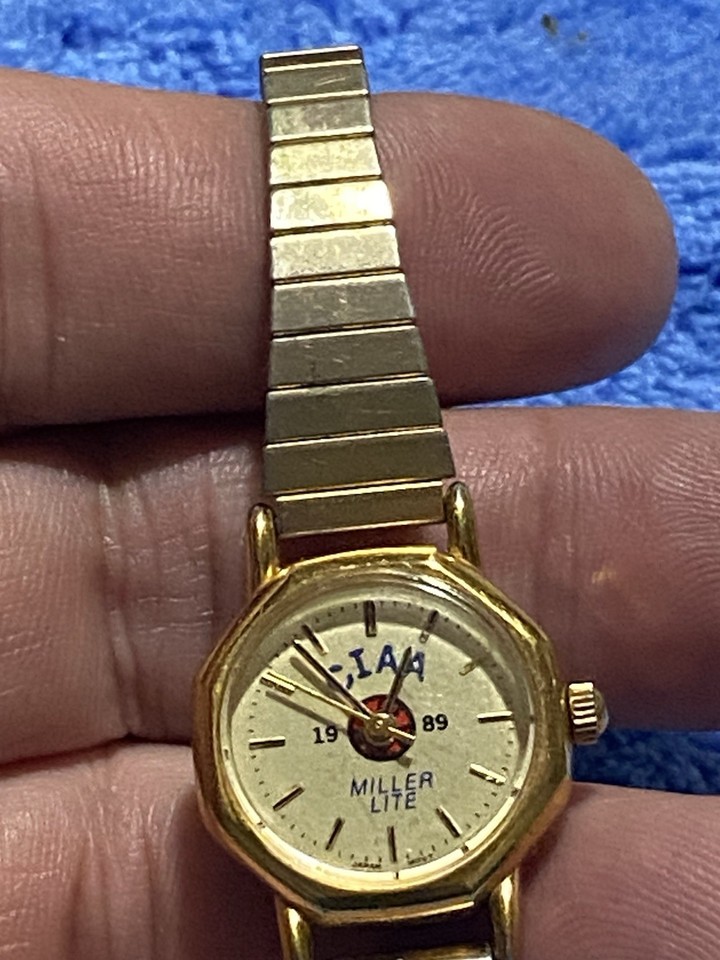 Vintage Watch CIAA Miller Lite 1989 New Battery | eBay UK