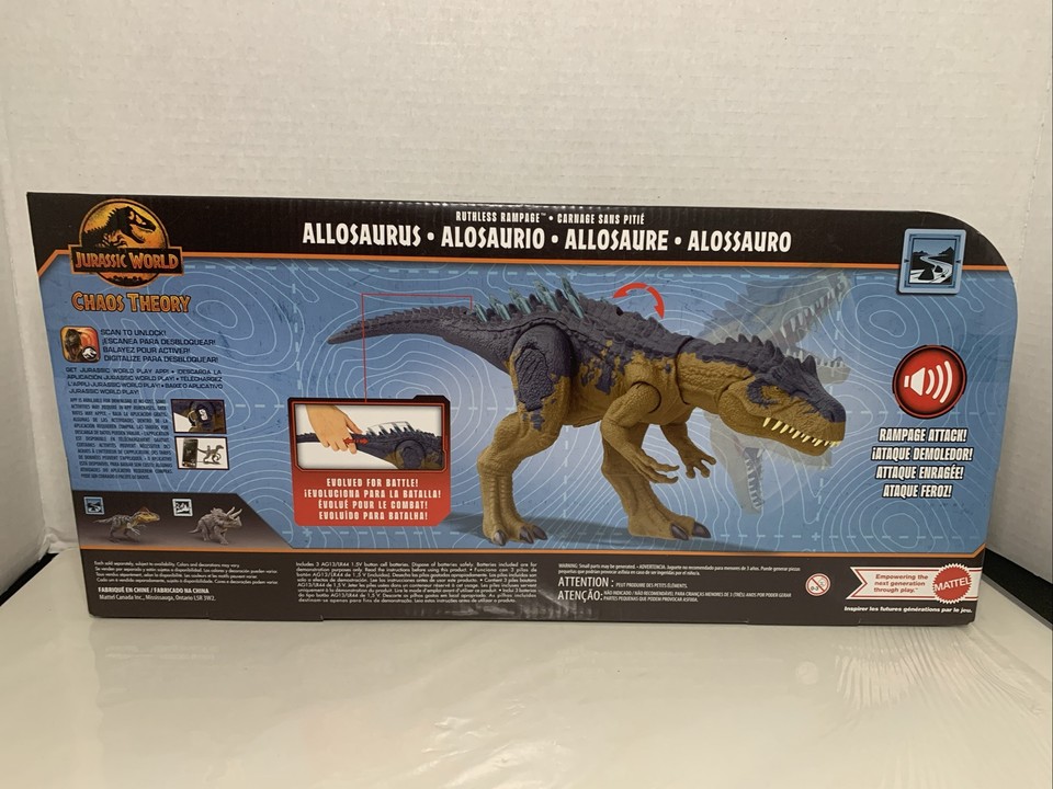 Jurassic World Chaos Theory Allosaurus Action Figure Epic Evolution | eBay