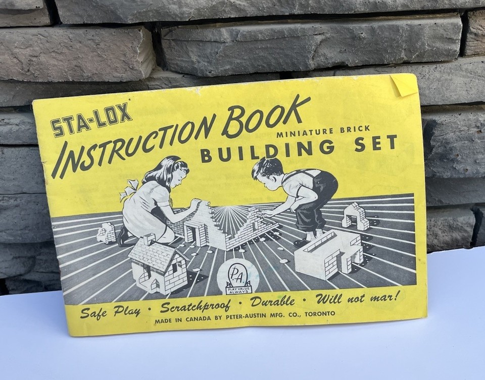 Sta-Lox Construction Bricks Blocks Plastic Building Huge Lot VTG 50’s W ...