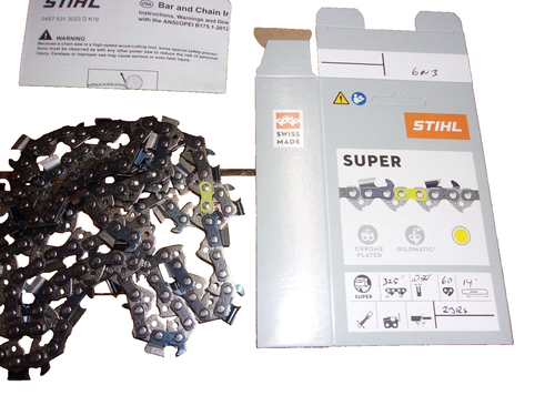Stihl 14" Full Chisel Chain OEM .325" .050" 60 DL 23RS Pro 3690-000 ...