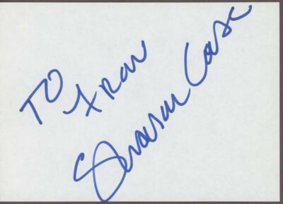 SHARON CASE signed 5" x 7" page/cut | "Young and the Restless ...