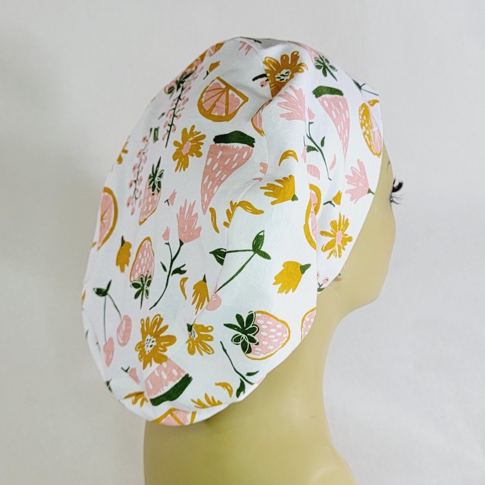 Women Scrub Cap, Stretch Jersey, Nurse Surgical cap, Soft Head Cover ...