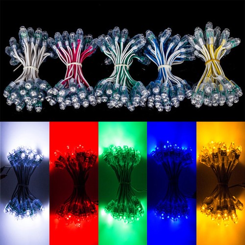 50 x LED Pixel Light String Billboard Sign Lamp DC5V 12V 9mm Exposed ...