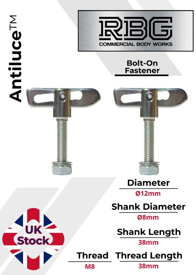 Antiluce™ Fasteners, Z/P Drop Lock Horsebox, Trailer, Pickup Tailgate ...