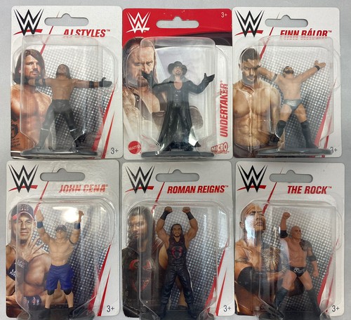 WWE MATTEL MICRO COLLECTION WRESTLING FIGURES 3" INCHES TALL ROCK-BALOR ...