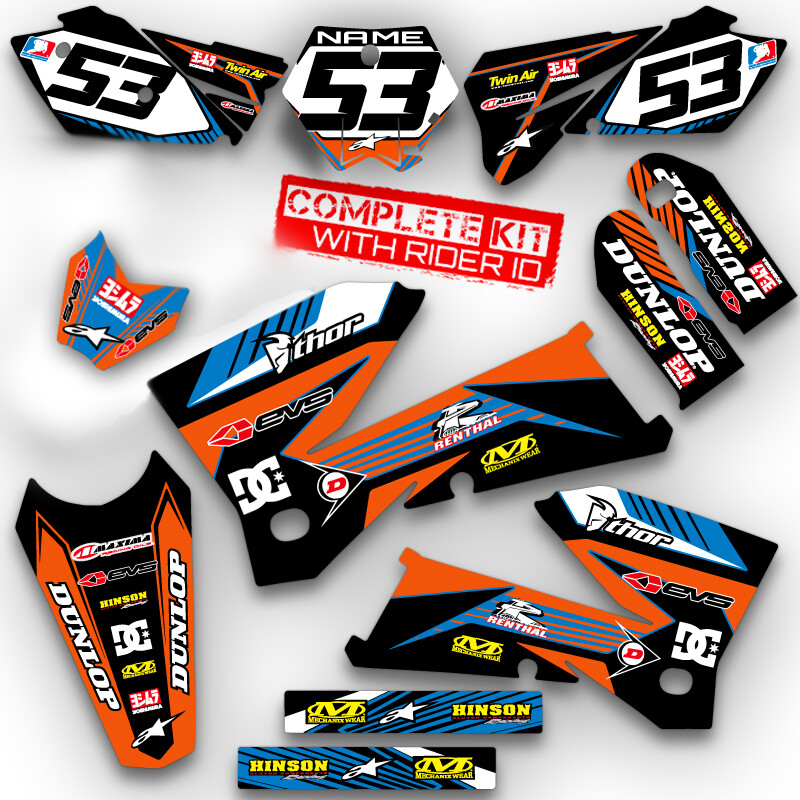 FITS KTM 2013 2014 SX SXF 125 150 250 350 450 GRAPHICS KIT DECALS MX ...