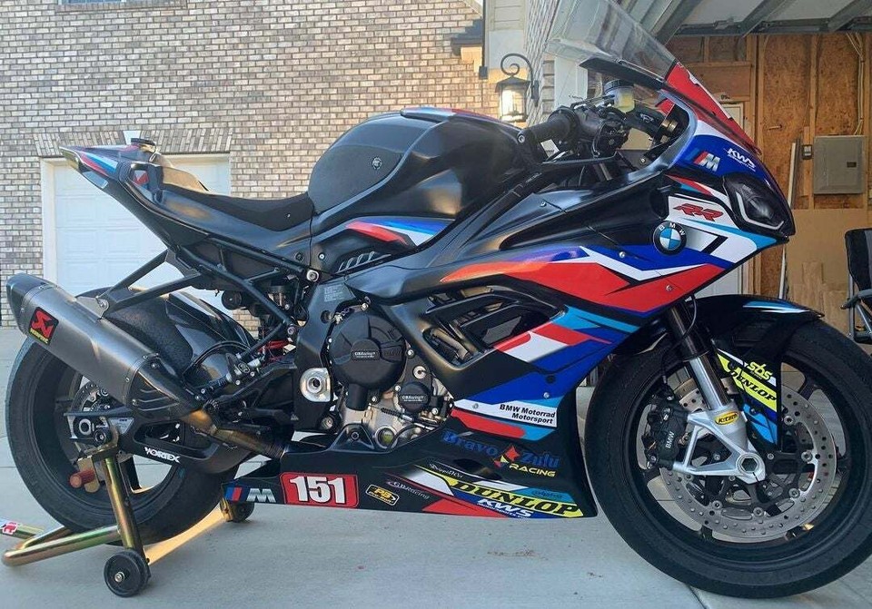 BMW S1000RR Factory 2019+ simulated WSBK Headlight Decals sticker | eBay
