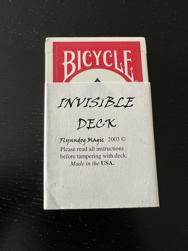 Bicycle Rider Back Invisible Deck Blue Seal Cincinnati Ohio USPCC Magic Card | eBay