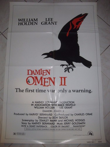 DAMIEN OMEN II 1978 Original 27x41" US One Sheet Movie Poster William ...