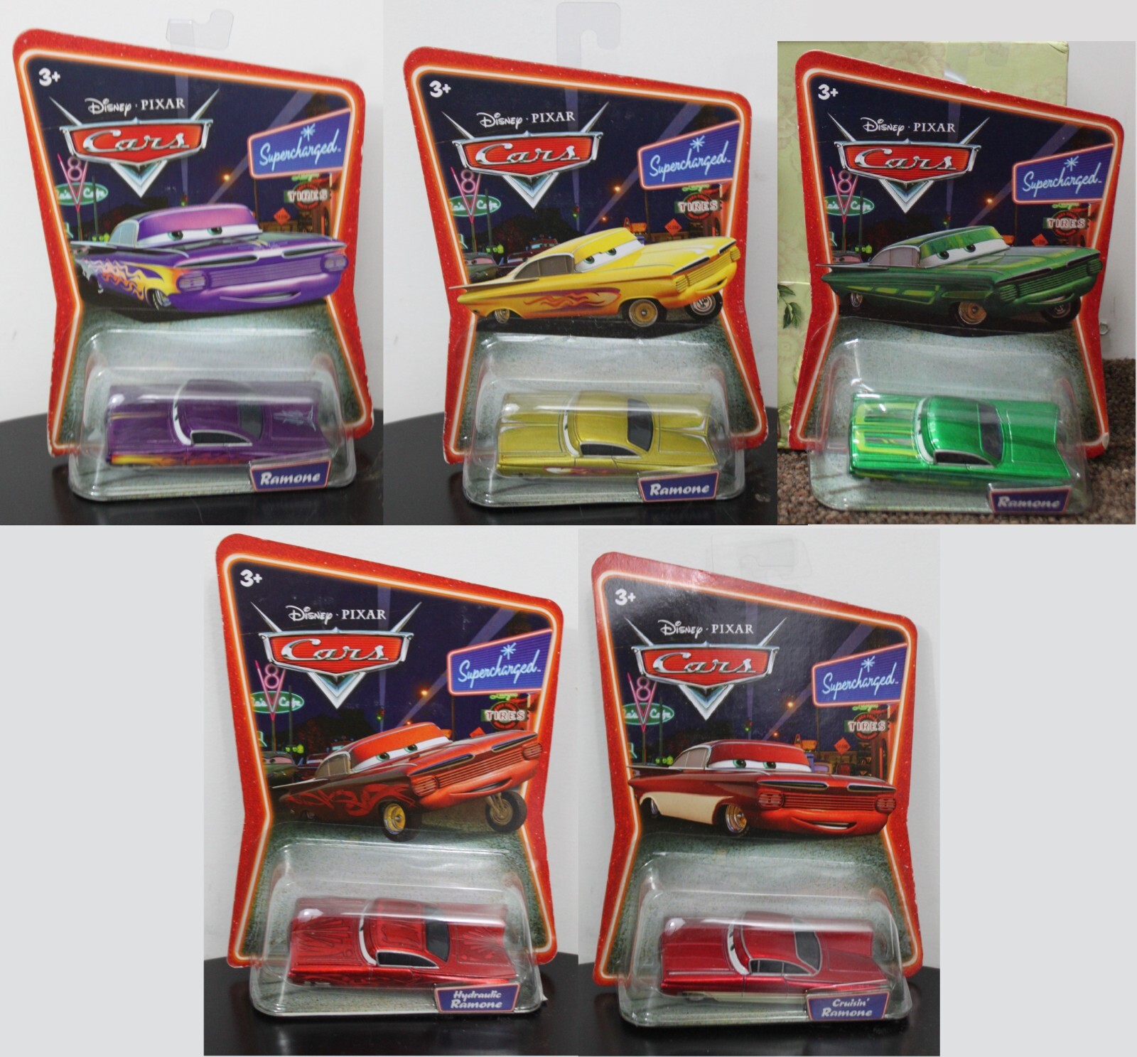 2006 Disney Pixar Cars Supercharged HYDRAULIC RAMONE Red Diecast Toy ...