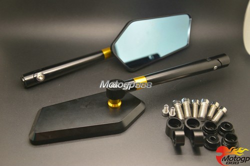 Rear Mirrors For Suzuki Bking GSX1250 Gladius SFV650 SV650 SV1000 Black ...