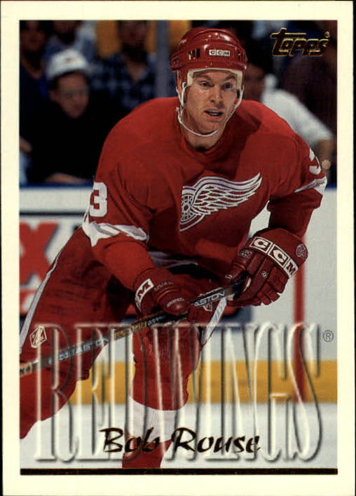 1995-96 Topps Red Wings Hockey Card #206 Bob Rouse | eBay
