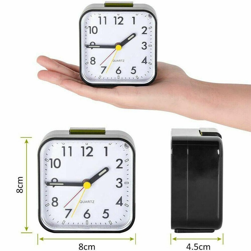 Alarm Clock Small Alarm Clock Silent Silent Alarm Small Black Delicate ...