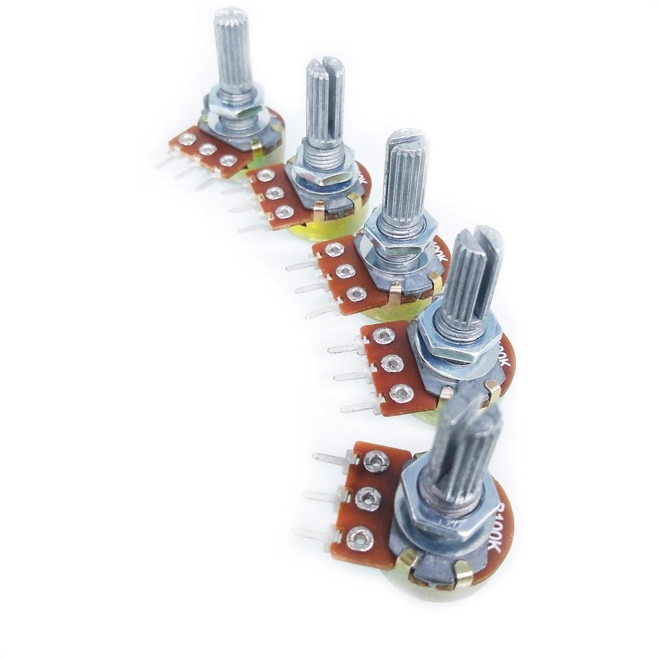 10pcs 1M ohm Linear Taper Rotary Potentiometer Panel Pot B1M 20mm | eBay
