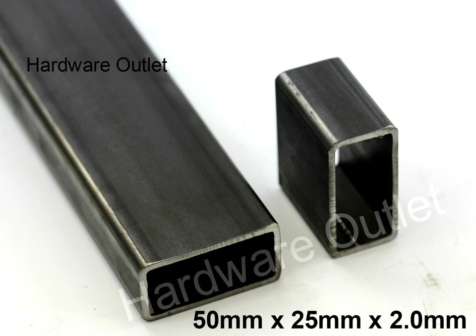 SGS Mild Steel RECTANGLE BOX Section Bespoke Sizes Bandsaw Cut from UK ...