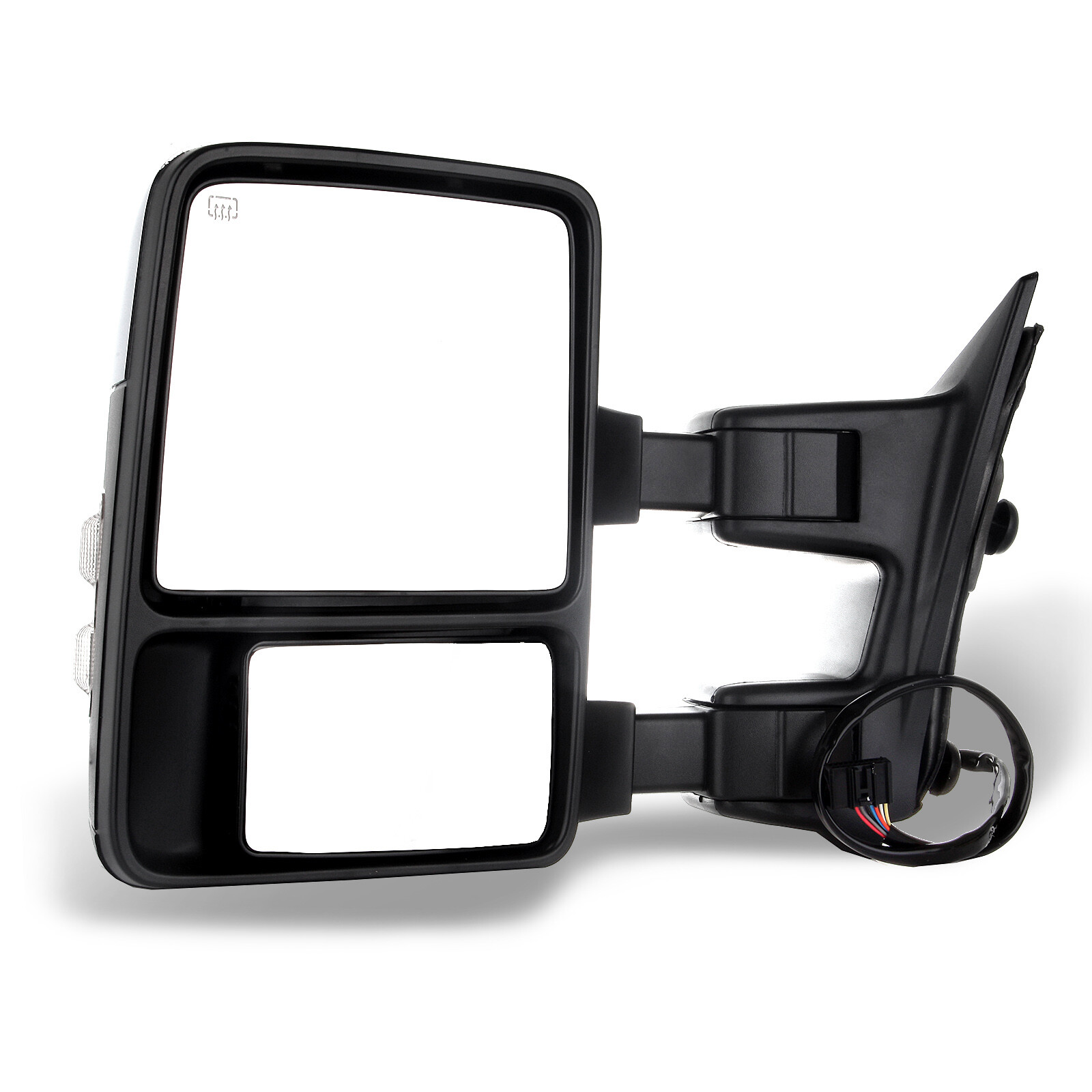 Tow Mirrors Chrome Power Heated Signal Pair Side For 08-16 Ford F250 ...
