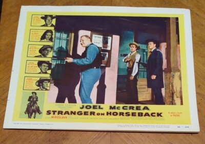 STRANGER ON HORSEBACK 1955 LOBBY CARD #8 | eBay