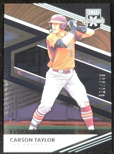 Carson Taylor 2020 Panini Elite Extra Edition #'d/999 Baseball Card ...