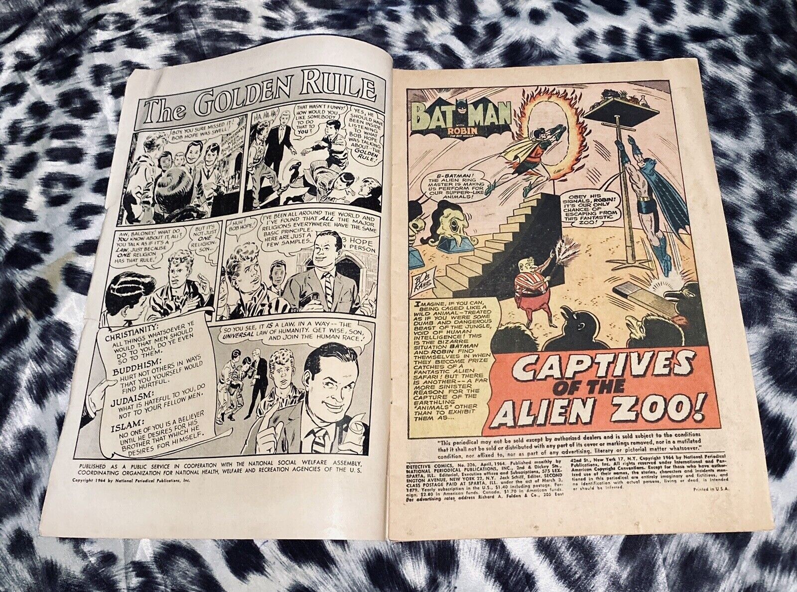 DC DETECTIVE COMICS #326 APRIL 1964 BATMAN ROBIN CAPTIVES OF THE ALIEN ...