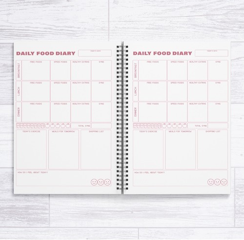 DIET DIARY A5 SLIMMING WORLD 12 WEEK FOOD DIET DIARY BOOK 84 DAILY FOOD ...