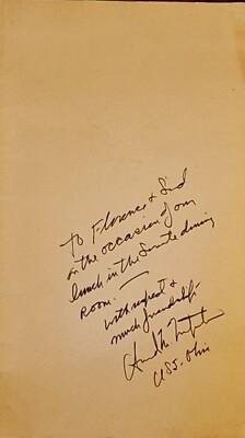 Senator's Dining Room Menu Signed to SID CAESAR From Senator, Howard ...