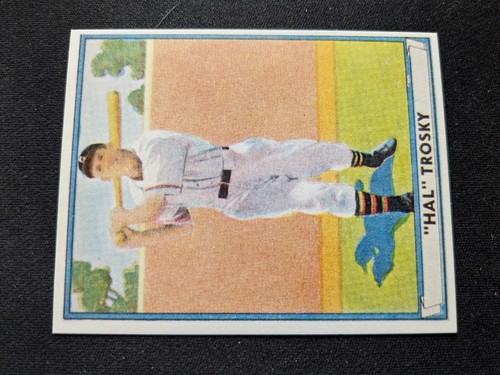 1941 Play Ball Reprint Baseball Card # 16 Hal Trosky - Cleveland ...
