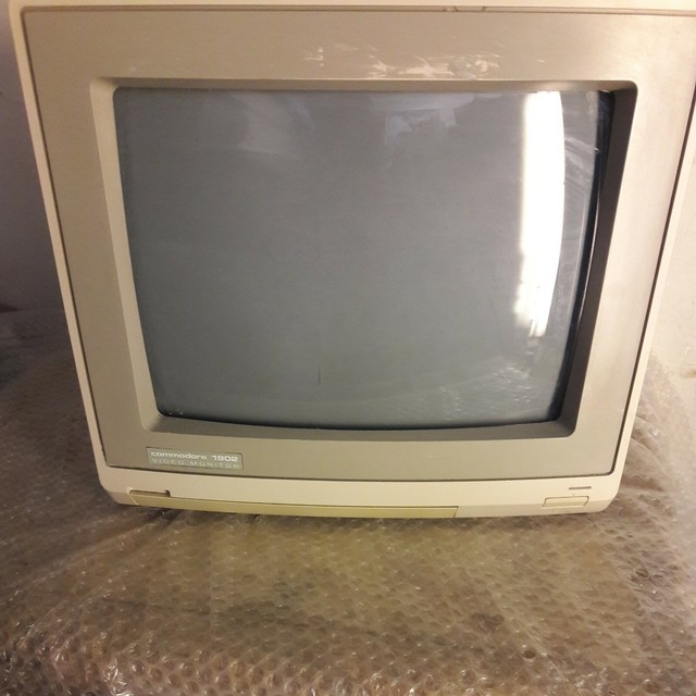 Commodore Model 1902 Computer CRT Video Monitor Tested for sale online ...