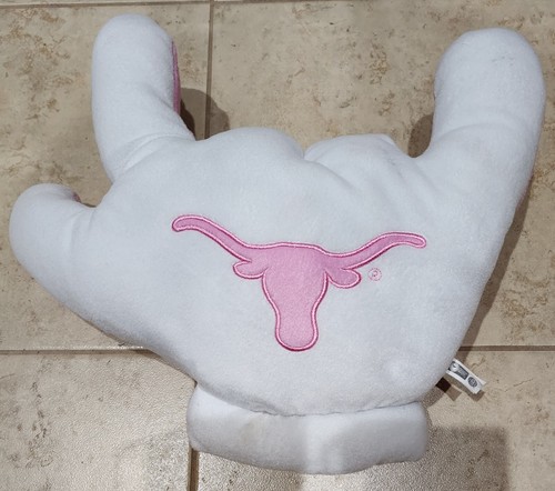 Licensed FAN GEAR Pink 18in Plush Hand Hook'em UT -- Austin Longhorns ...