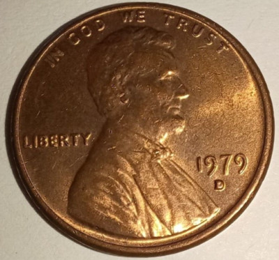 1979 D USA LINCOLN HEAD PENNY - SMALL ONE CENT MEMORIAL COIN - 1979-D ...
