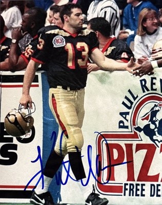 KURT WARNER SIGNED 8x10 PHOTO IOWA BARNSTORMERS AUTOGRAPH AUTHENTIC COA ...
