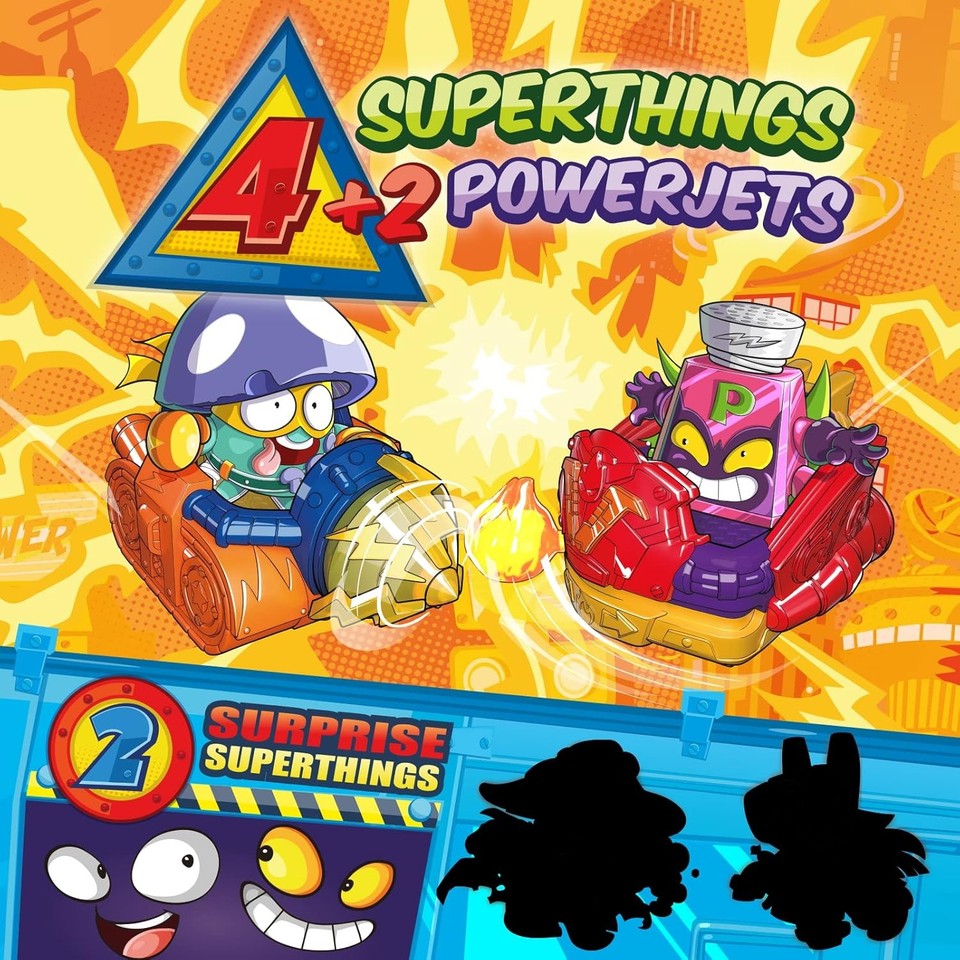 SUPERTHINGS Power Machines Blister Pack with 2 Power Jets & 4 Action ...