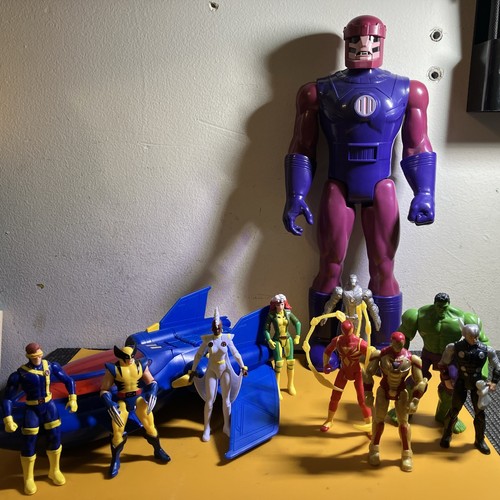 Marvel X-Men Team and Avengers 4 inch action figures X-Jet & Sentinel ...