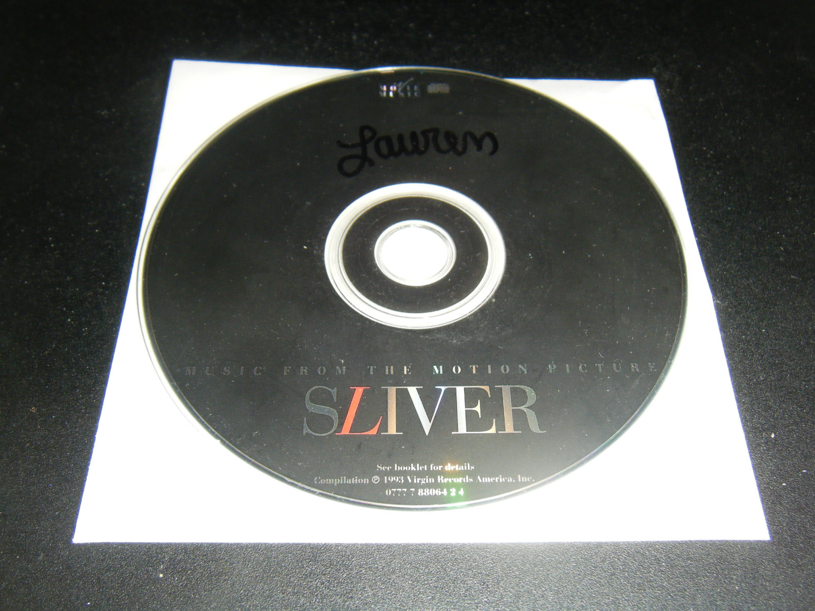 Sliver - Original Motion Picture Soundtrack (CD, 1993) - Disc Only ...