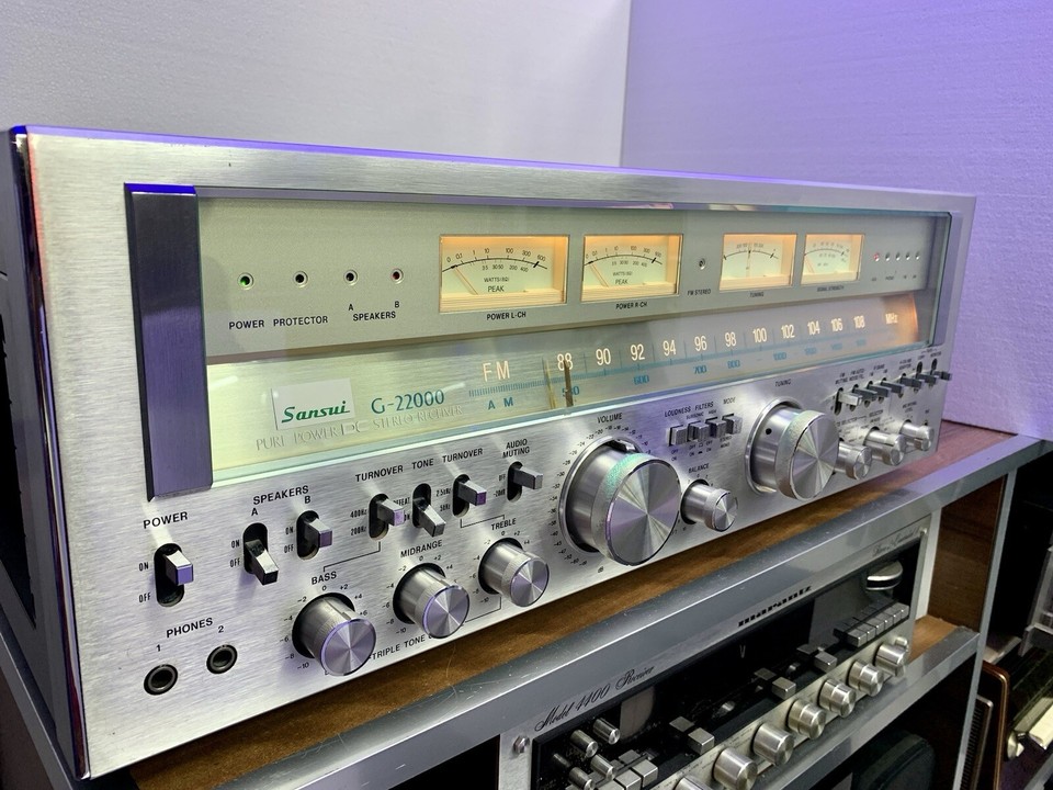 SANSUI G 22000 Stereo Receiver 220+220 Watts RMS Vintage 1978 Working ...