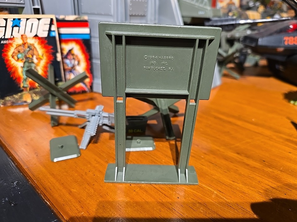 Gi Joe Machine Gun Defense 1984 Complete Vintage Hasbro 3.75 ARAH 80s ...