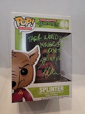 Funko POP! Teenage Mutant Ninja Turtles Splinter 64 Signed By Kevin ...