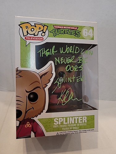 Funko POP! Teenage Mutant Ninja Turtles Splinter 64 Signed By Kevin ...