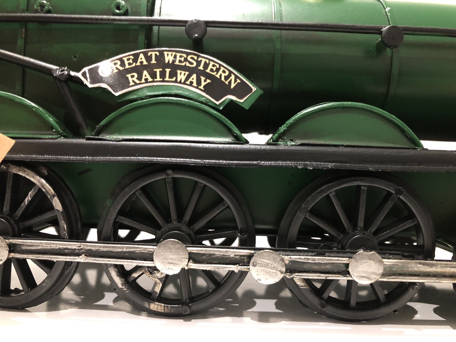 Lesser & Pavey Green Locomotive Metal Tin Steam Train Model Vintage ...